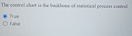 Solved The control chart is the backbone of statistical | Chegg.com