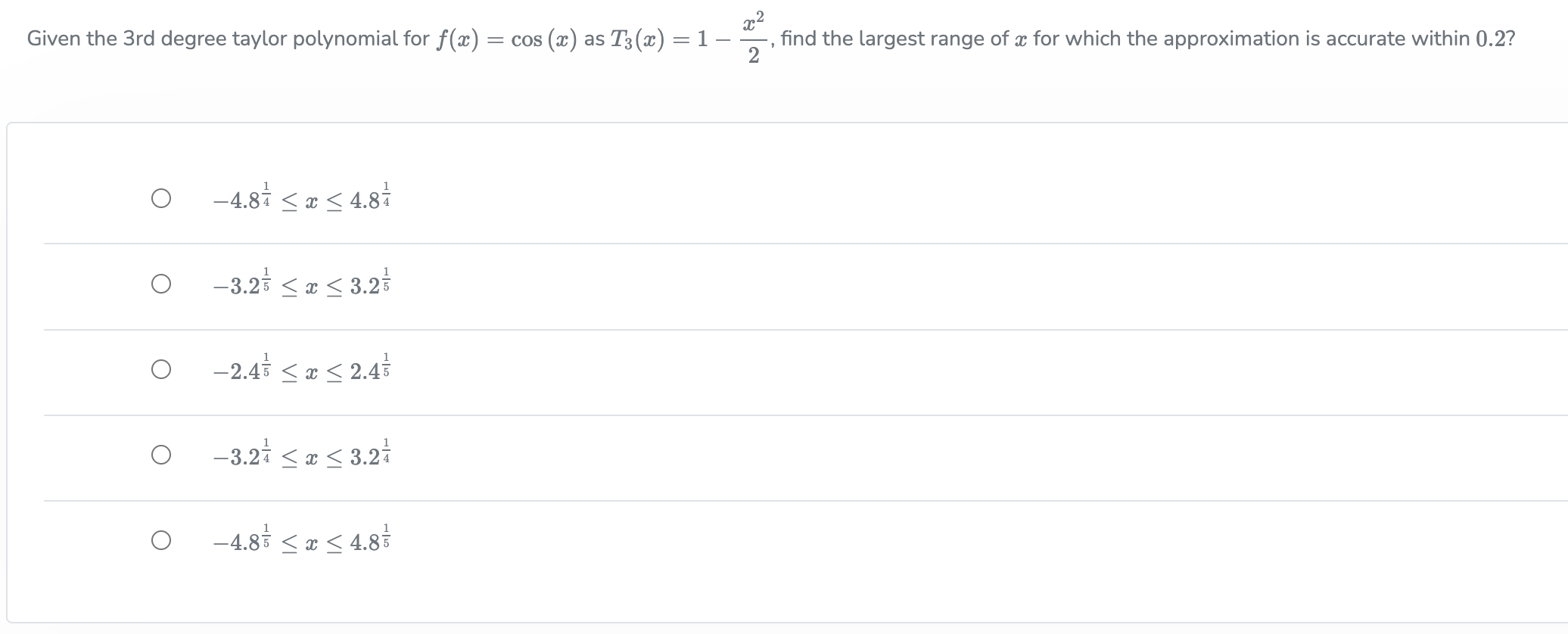 Solved Given the 3rd degree taylor polynomial for | Chegg.com