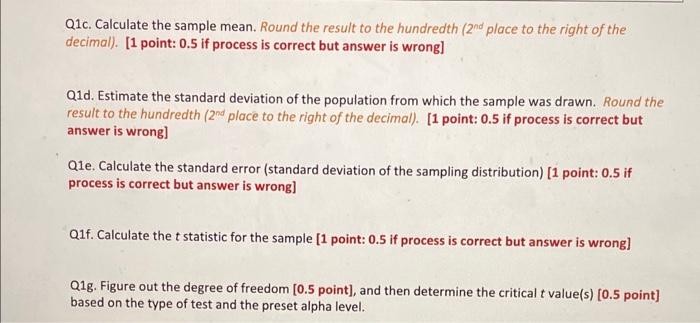 Solved Q1) One-Sample t-Test (11 points total) I am shopping | Chegg.com