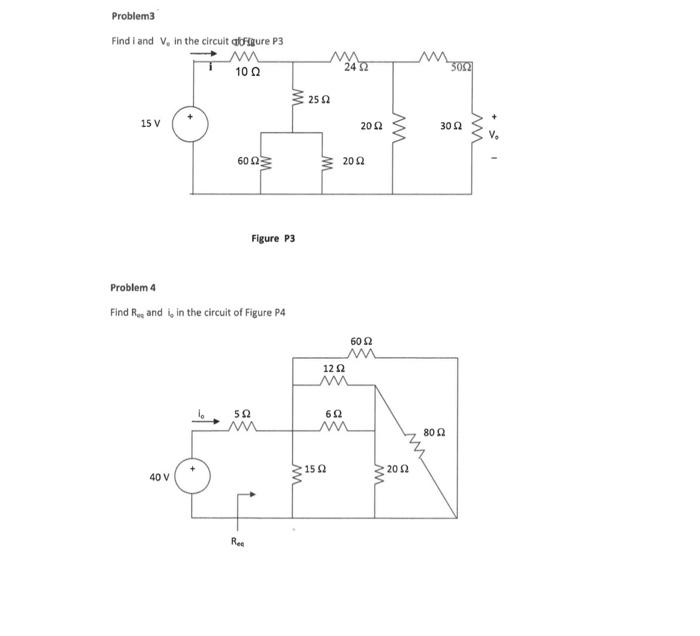 Solved Find I and Vab in the circuit of Fig. P1. Figure P2 | Chegg.com