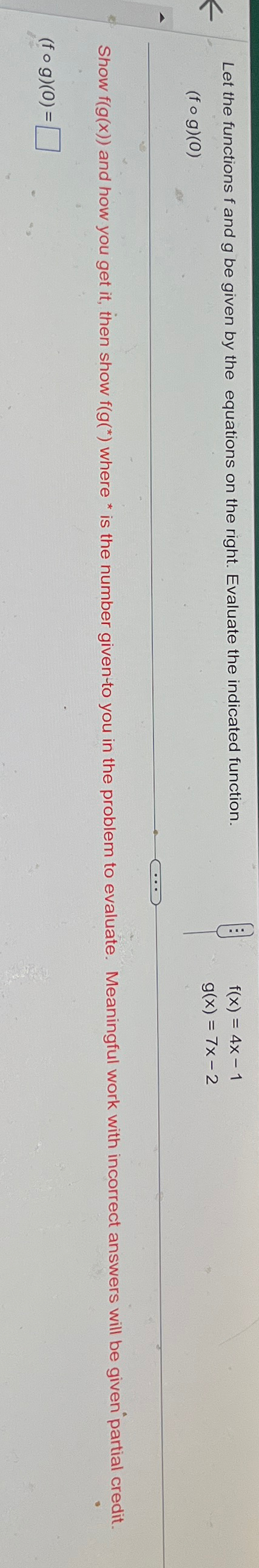 Solved Let the functions f and g be given by the equations | Chegg.com