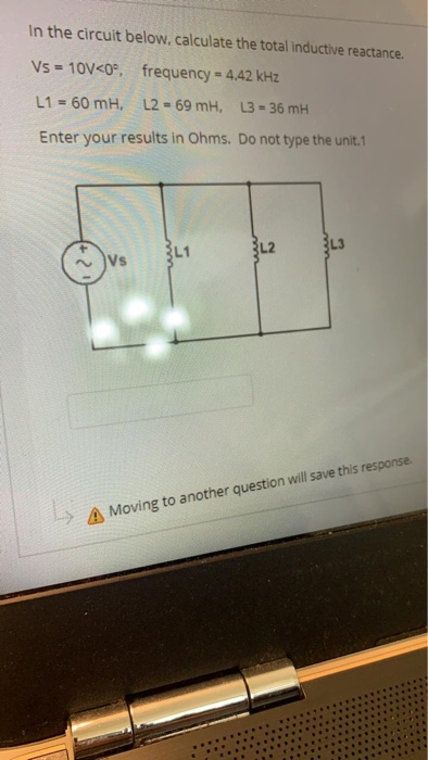 Solved In the circuit below, calculate the total inductive | Chegg.com