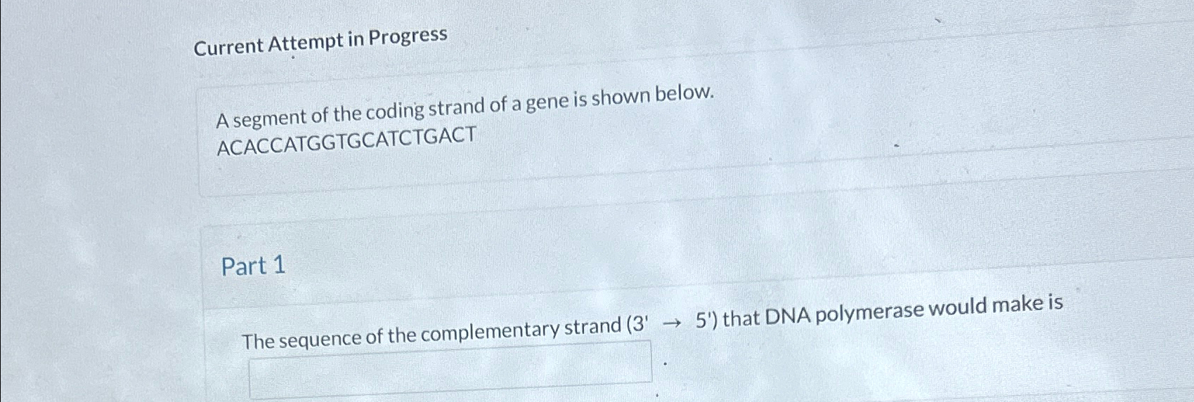 Solved Current Attempt in ProgressA segment of the coding | Chegg.com