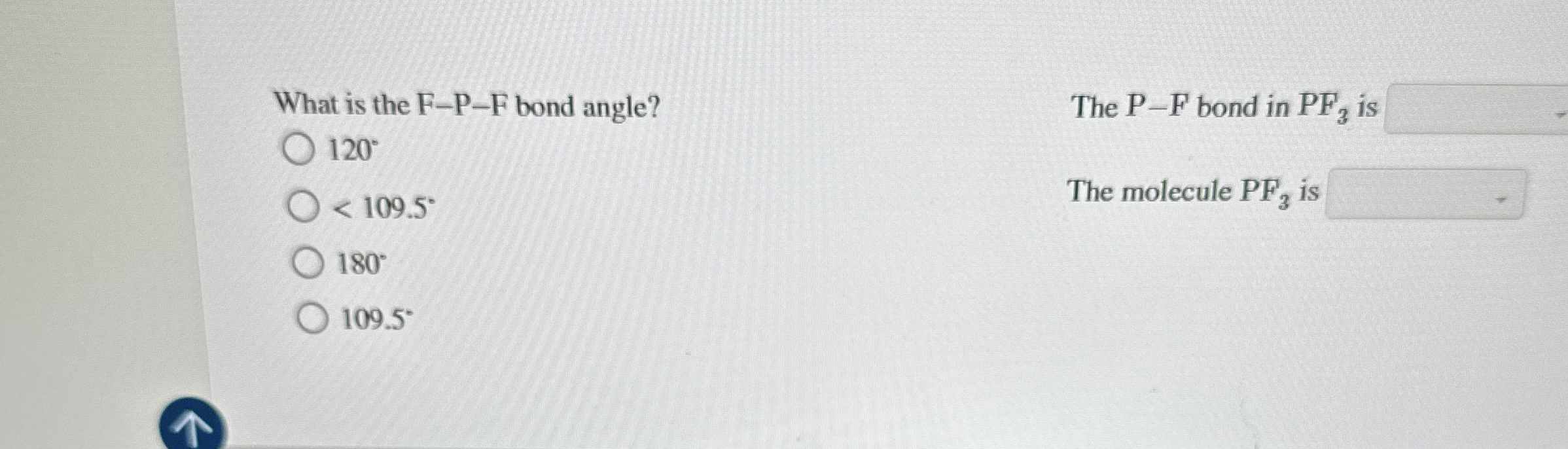 Solved What is the F-P-F ﻿bond | Chegg.com