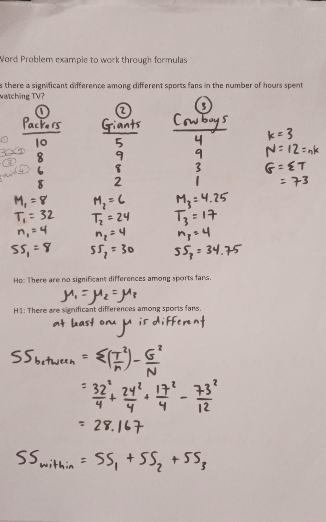 Solved Vord Problem example to work through formulas s there | Chegg.com