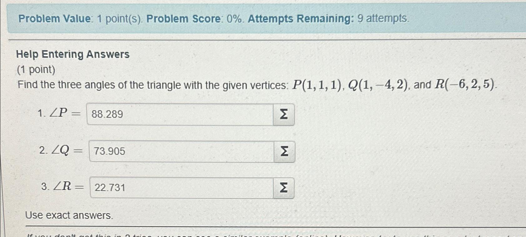 Solved Problem Value: 1 ﻿point(s). ﻿Problem Score: 0%. | Chegg.com