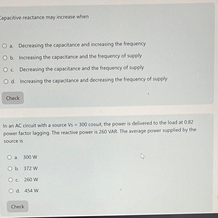The power factor of a inductive load is: a. Leading | Chegg.com