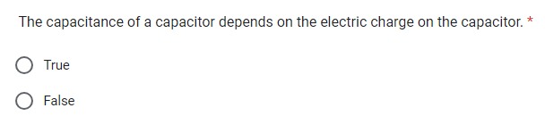 Solved The capacitance of a capacitor depends on the | Chegg.com