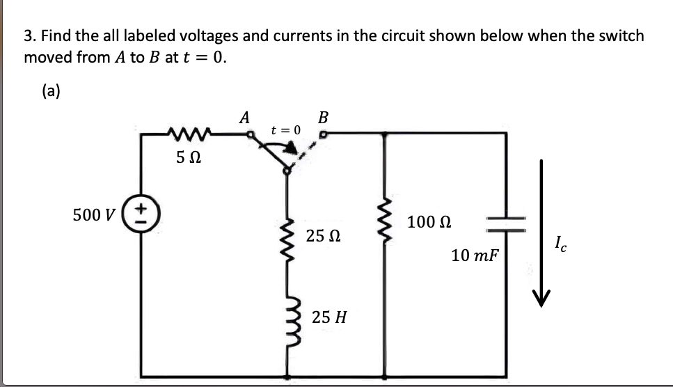 Solved 3. ﻿Find the all labeled voltages and currents in the | Chegg.com