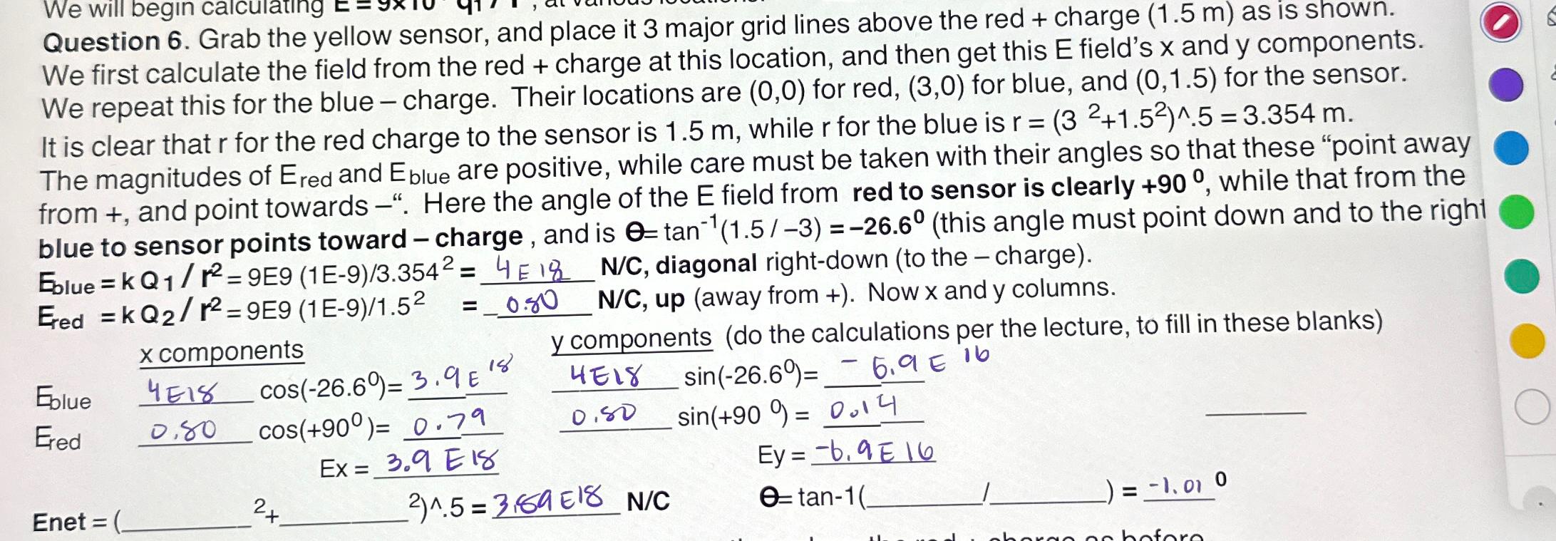 Solved Question 6. Grab the yellow sensor, and place it 3 | Chegg.com