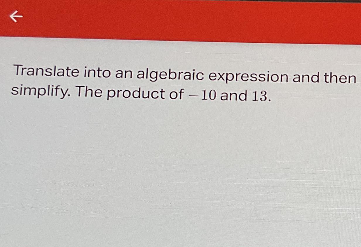Solved Translate into an algebraic expression and then | Chegg.com