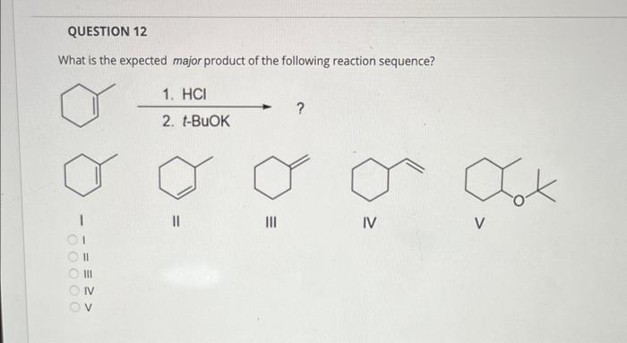 Solved What is the expected major product of the following | Chegg.com