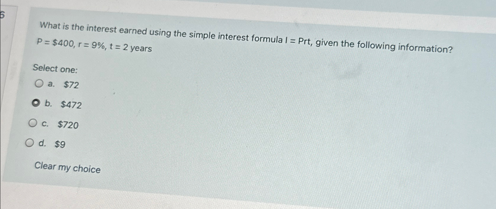 What is the interest earned using the simple interest | Chegg.com