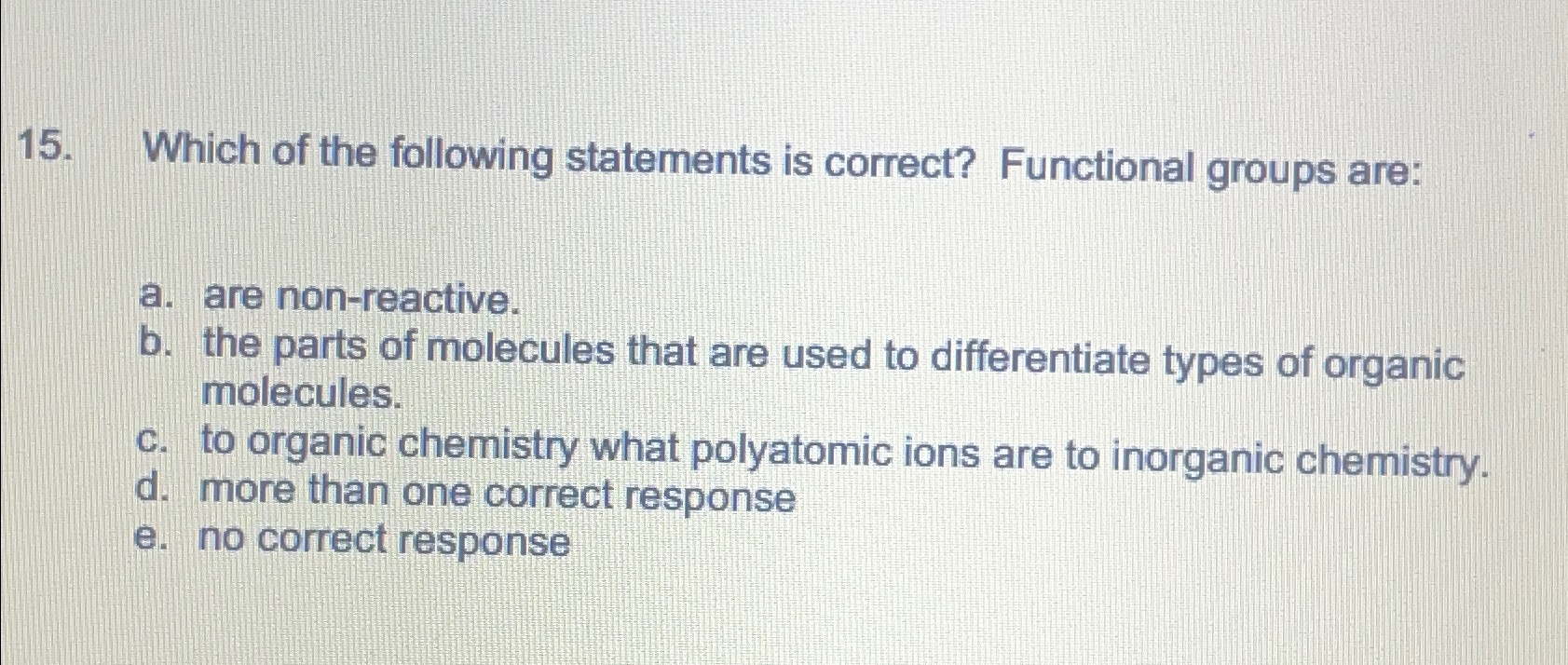 Solved Which of the following statements is correct? | Chegg.com