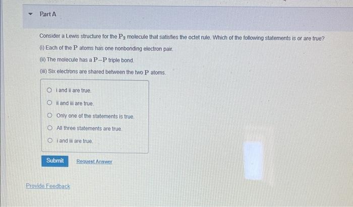 Solved Consider a Lewis structure for the P2 molecule that | Chegg.com