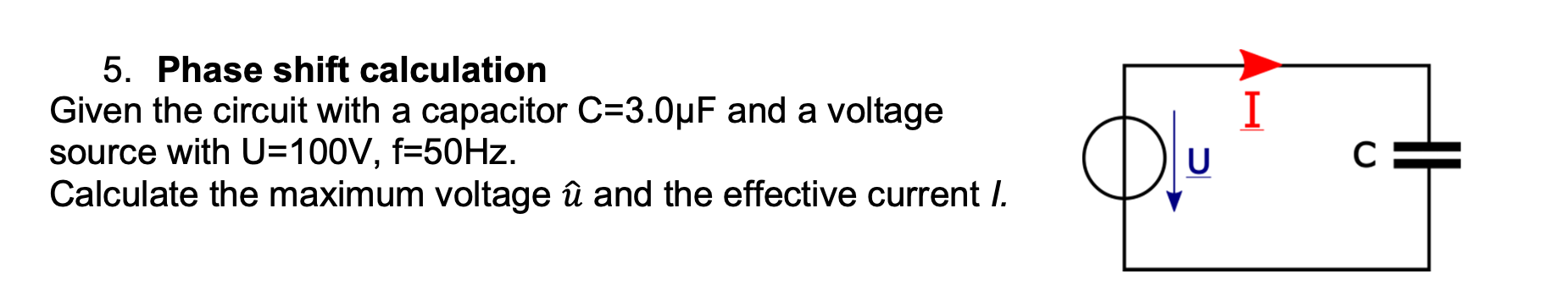 Solved Phase shift calculationGiven the circuit with a | Chegg.com