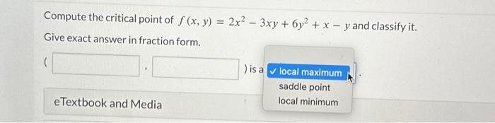 Solved Your answer is incorrect. Does the function | Chegg.com