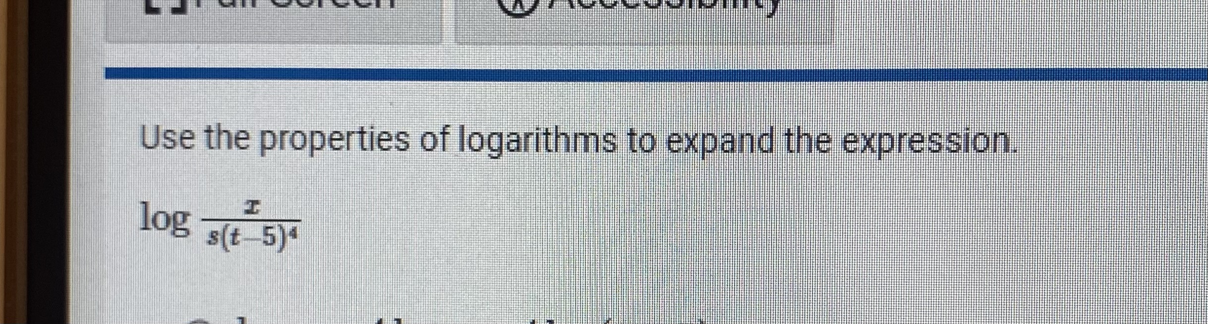 Solved Use the properties of logarithms to expand the | Chegg.com