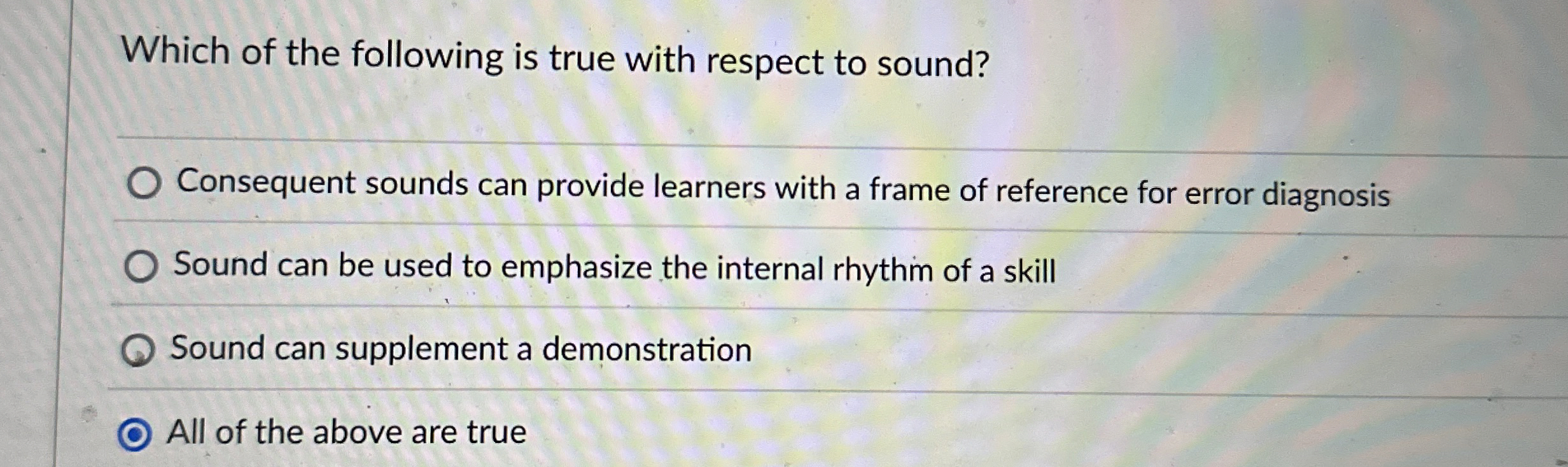 Solved Which of the following is true with respect to | Chegg.com
