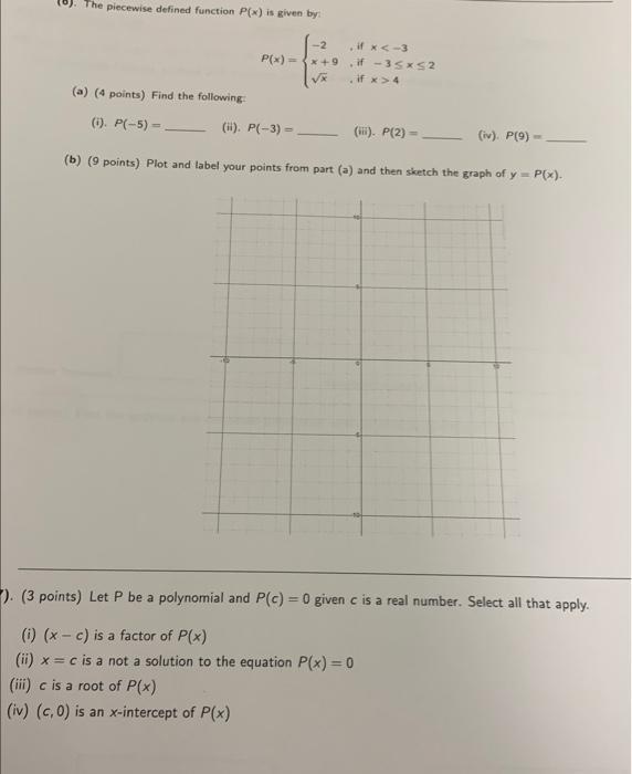 Solved (1). (a) (4 points) Select the CORRECT STATEMENT that | Chegg.com