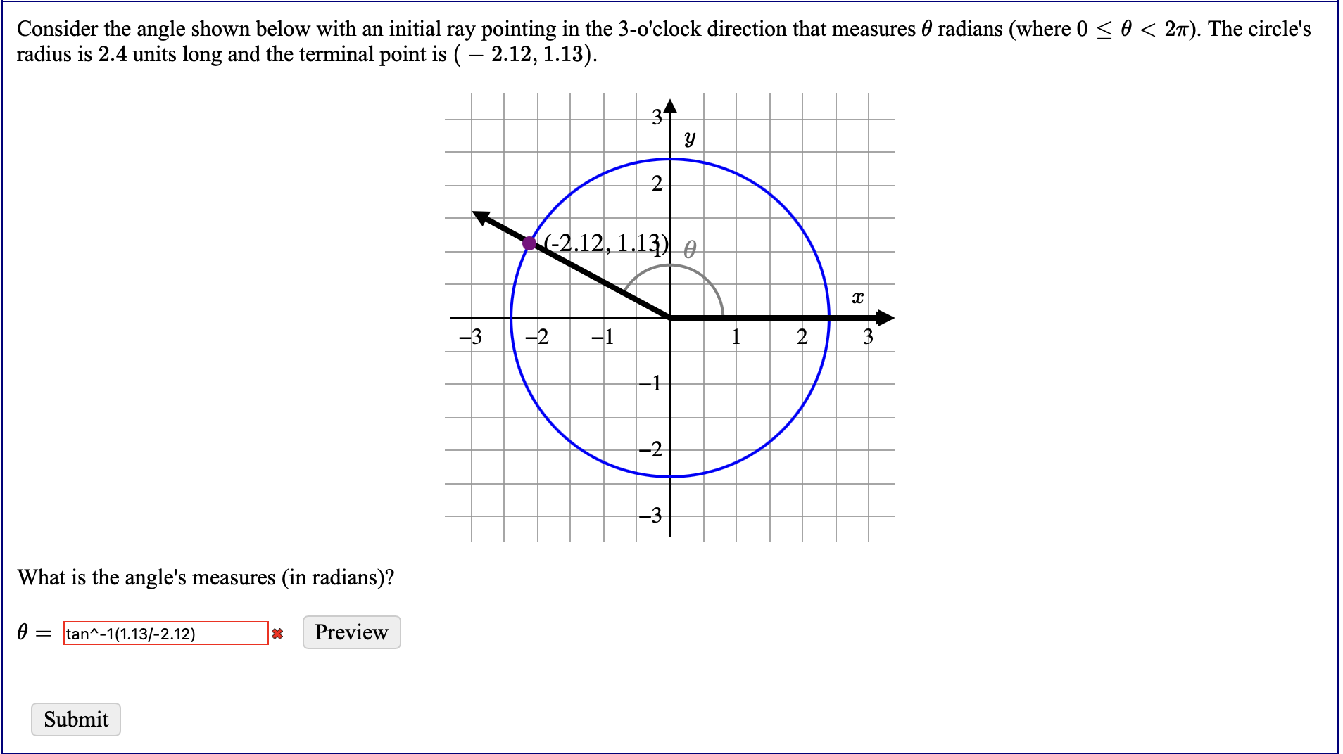 Solved Consider the angle shown below with an initial ray | Chegg.com