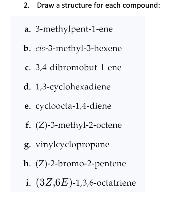 Solved Draw a structure for each | Chegg.com