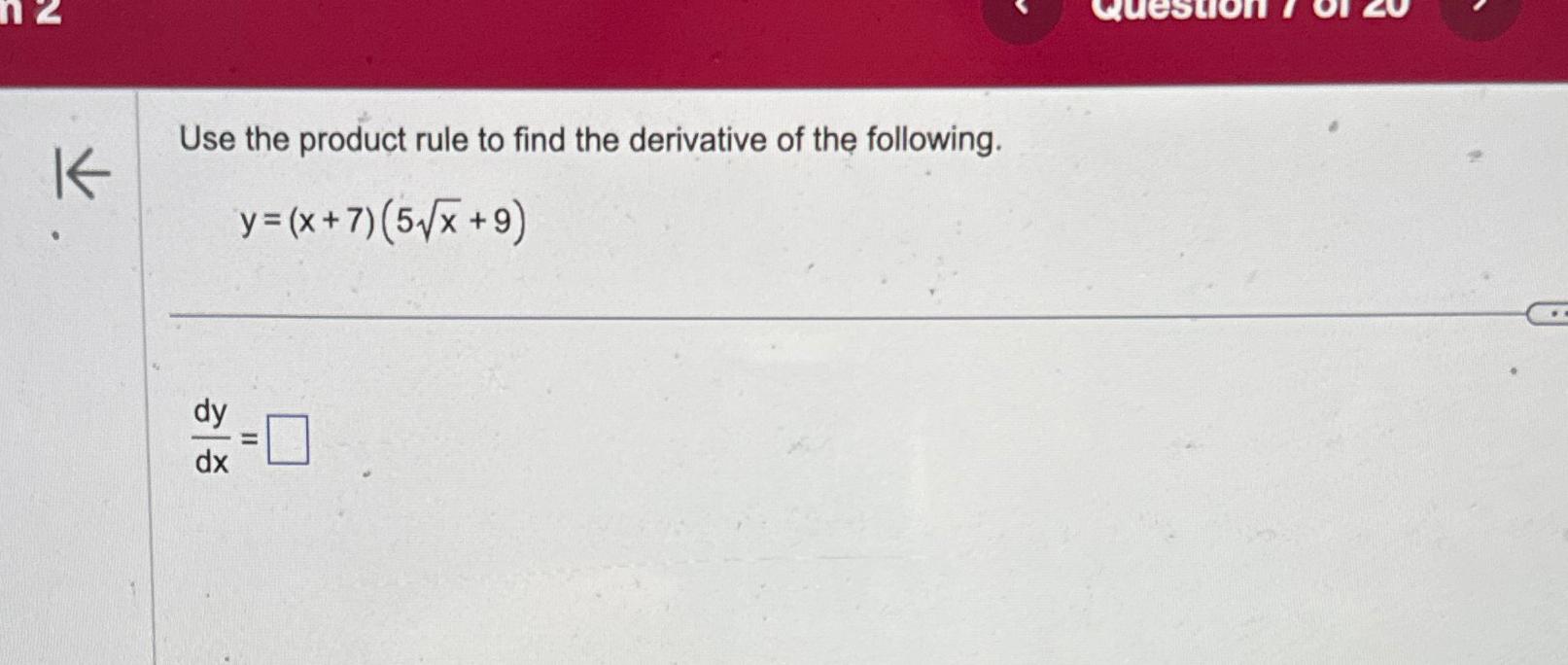 Solved Use the product rule to find the derivative of the | Chegg.com