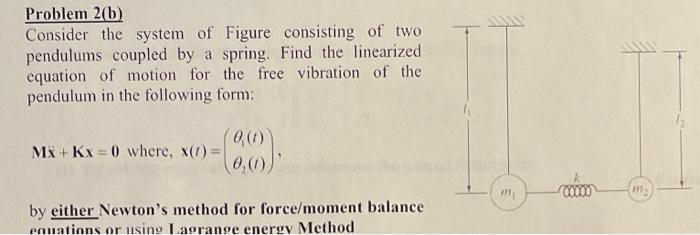 Solved Problem 2(b) Consider the system of Figure consisting | Chegg.com