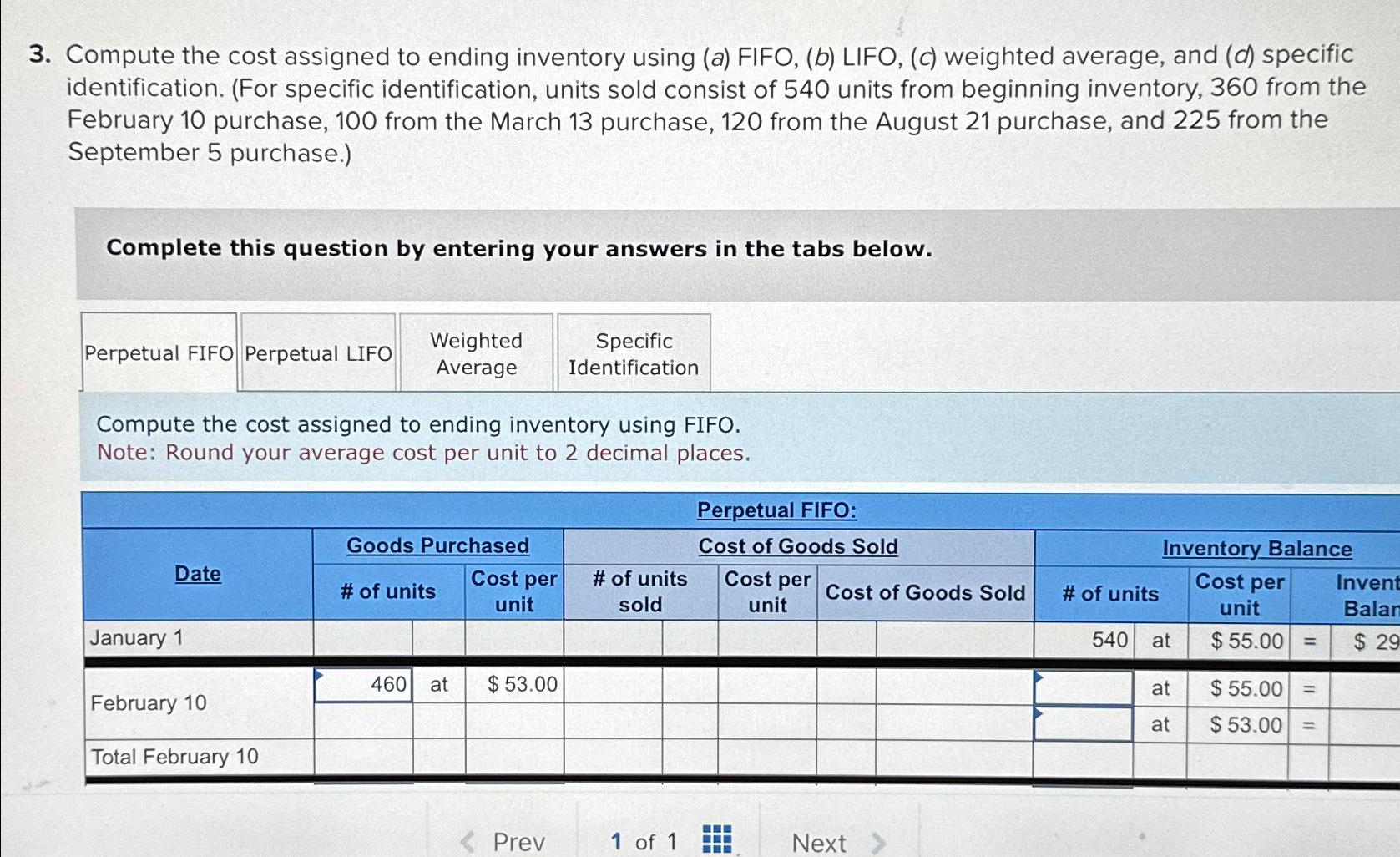 Solved Compute the cost assigned to ending inventory using | Chegg.com