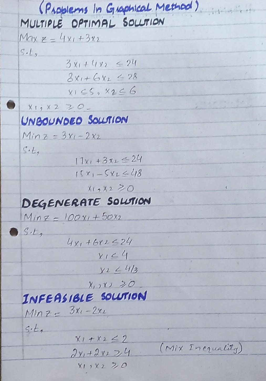 Solved = (Proplems in Graphical Method) MULTIPLE OPTIMAL | Chegg.com