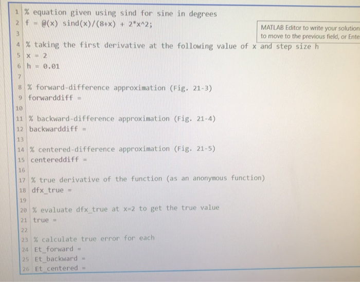 Solved Courses Documentation First Derivative Approximation | Chegg.com