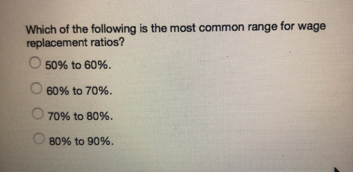 Solved Which of the following is the most common range for | Chegg.com
