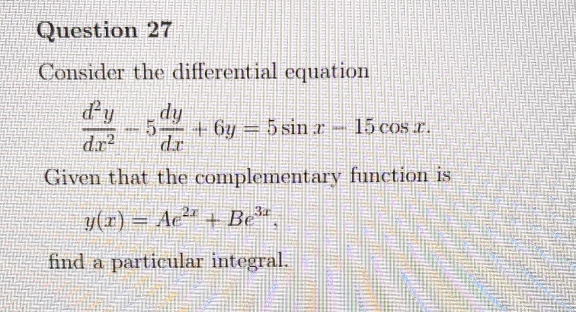 Solved Consider the differential equation | Chegg.com