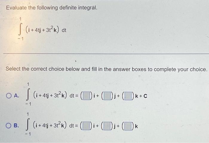 Solved Evaluate the following definite integral. | Chegg.com