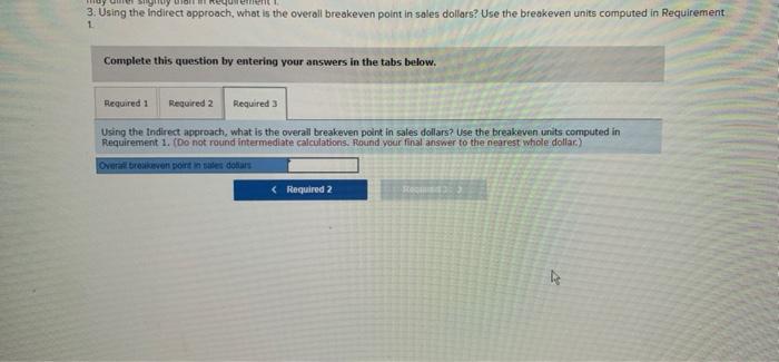 Solved CH 09 Seved Exercise 9-36 (Algo) Multiple Product CVP | Chegg.com