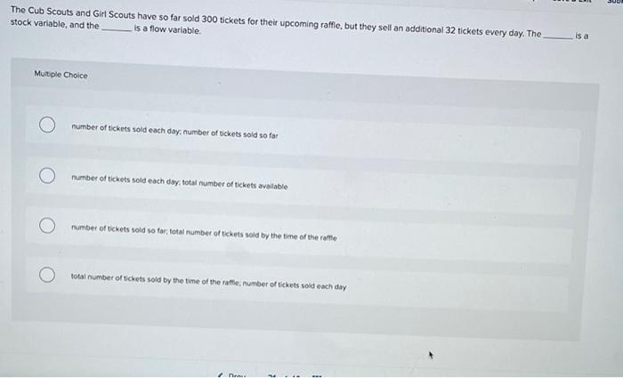 Solved The Cub Scouts and Girl Scouts have so far sold 300 | Chegg.com