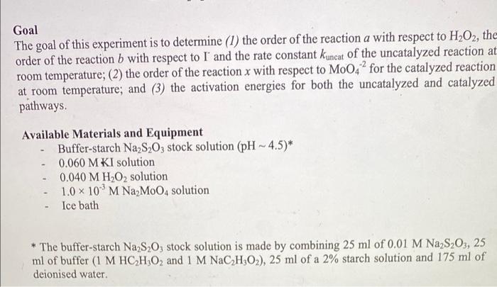 Solved Kinetics of the Decomposition of Hydrogen Peroxide | Chegg.com
