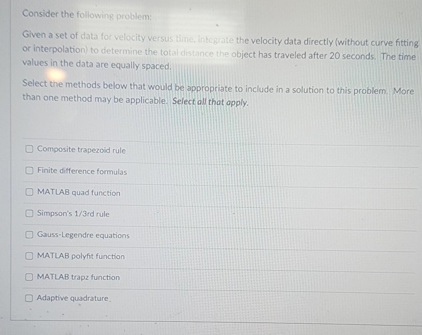 Solved Consider the following problem: Given a set of data | Chegg.com