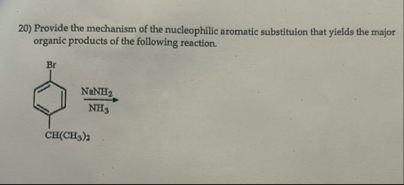 Solved Provide the mechanism of the nucleophilic aromatic | Chegg.com