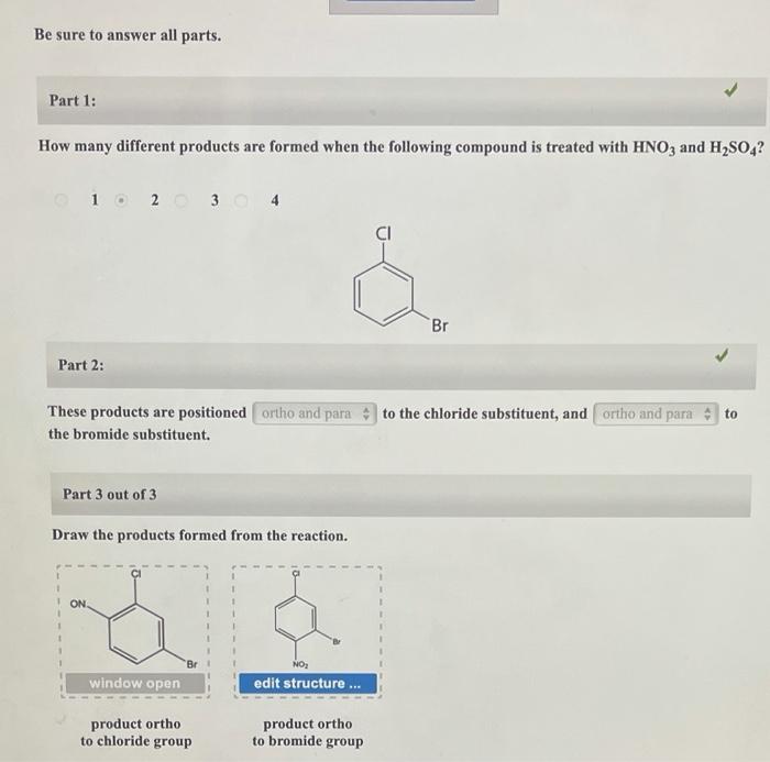 Solved Be sure to answer all parts. Part 1: How many | Chegg.com
