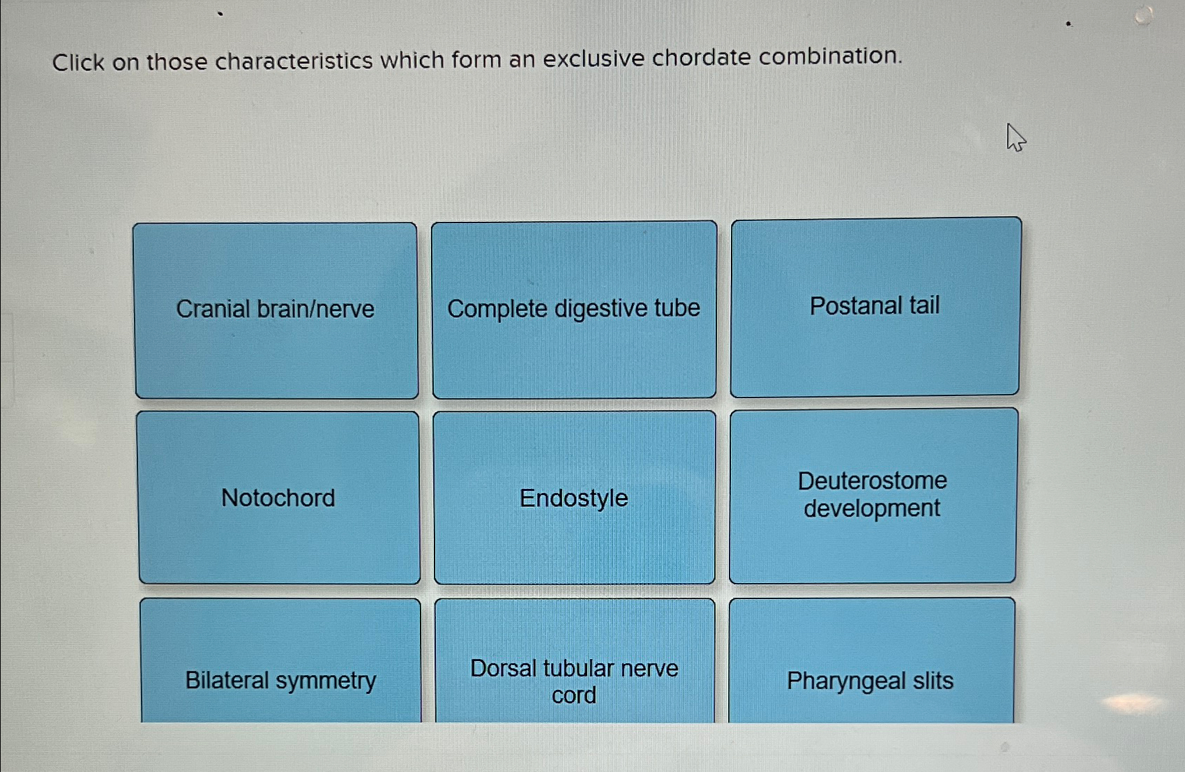 Solved Click on those characteristics which form an | Chegg.com