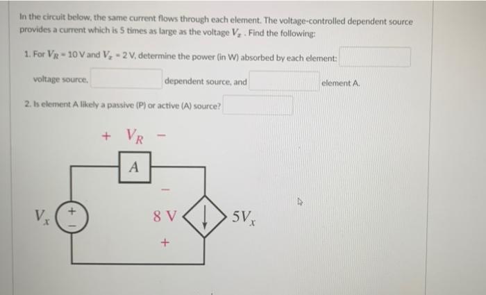 Solved In the circuit below, the same current flows through | Chegg.com