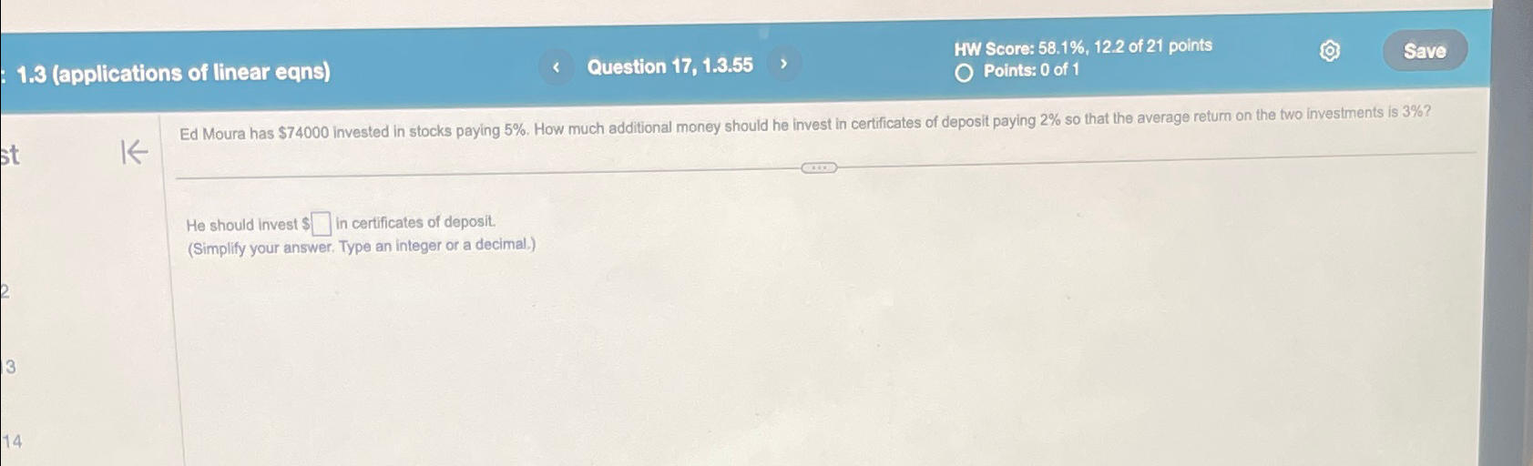 Solved : 1.3 (applications of linear eqns)Question | Chegg.com