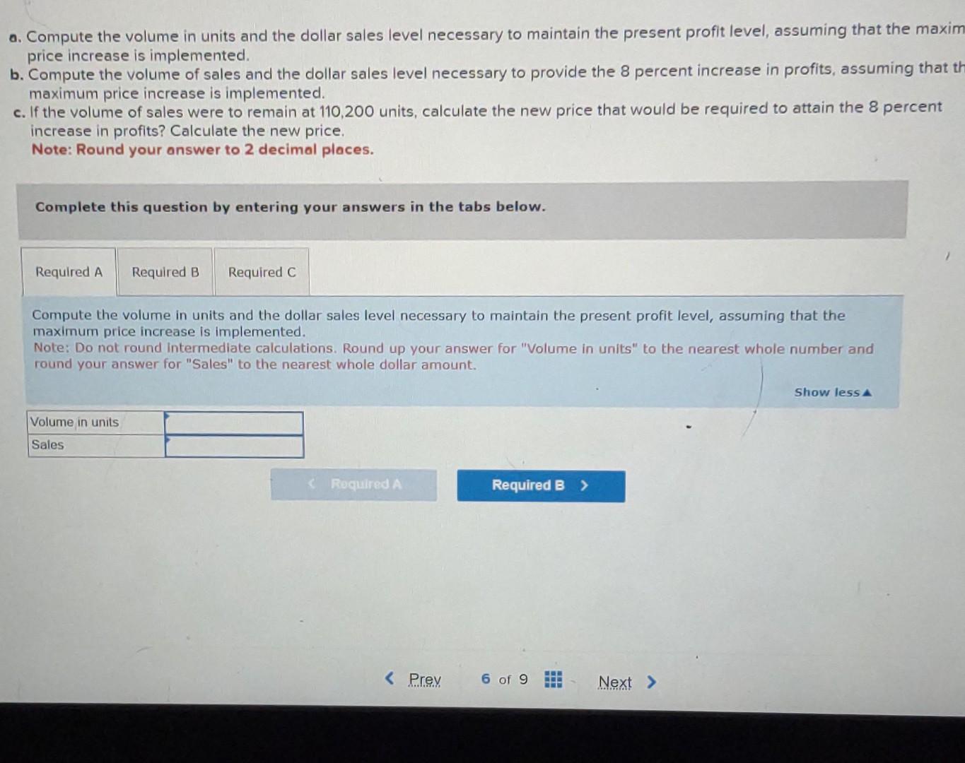 Solved Problem 3-55 (Algo) CVP Analysis and Price Changes | Chegg.com