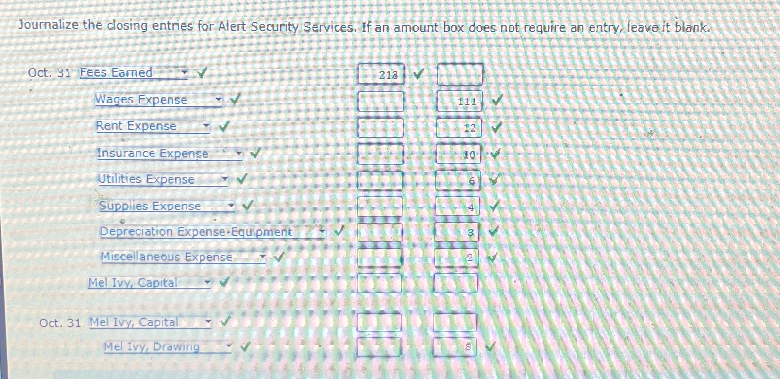 Solved Journalize the closing entries for Alert Security | Chegg.com Solved Journalize the closing entries for Alert Security | Chegg.com