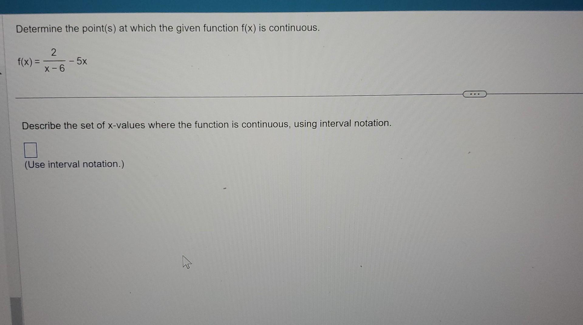 Solved Determine the point(s) at which the given function | Chegg.com