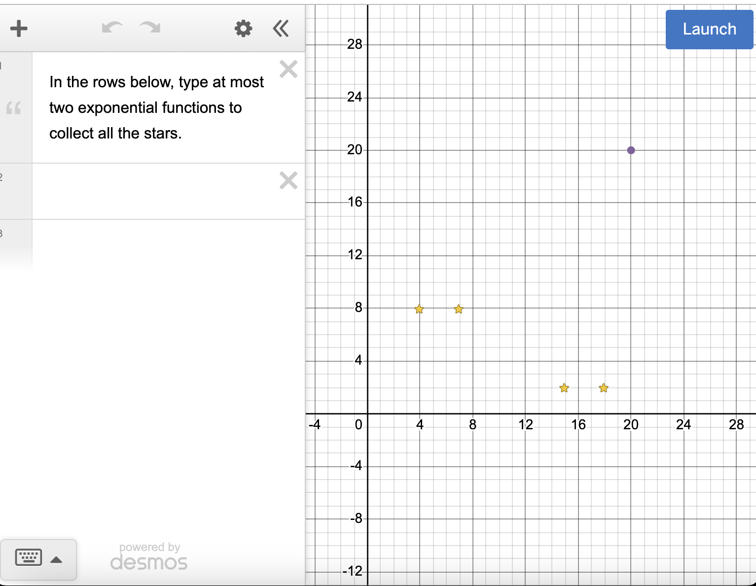 Solved In the rows below, type at mosttwo exponential | Chegg.com