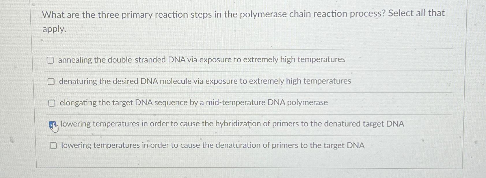 Solved What are the three primary reaction steps in the | Chegg.com