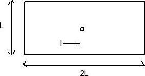 Solved A wire is bent into a rectangular loop of width 2L | Chegg.com