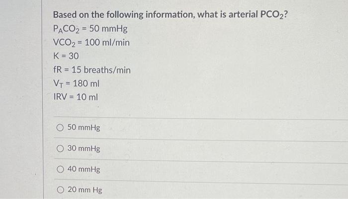 Solved - Based on the following information, what is | Chegg.com